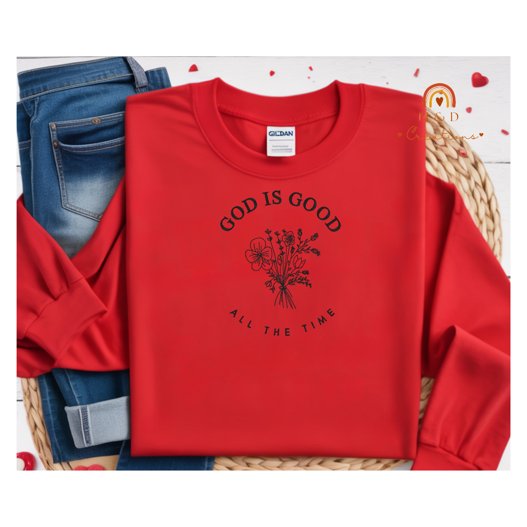 God is Good Embroidery – Mom and Daughter Creation