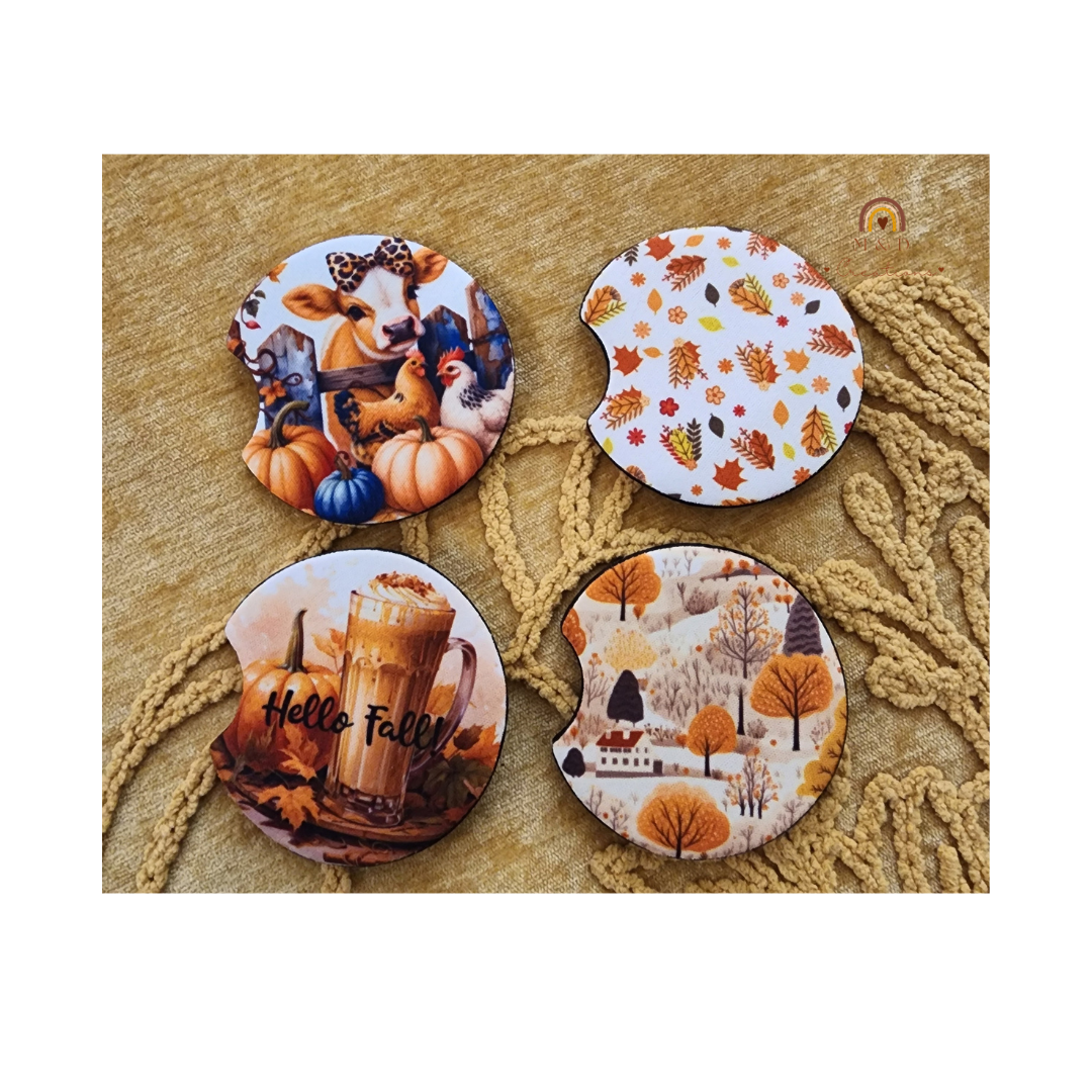 Fall Car Coaster Collection – Mom and Daughter Creation